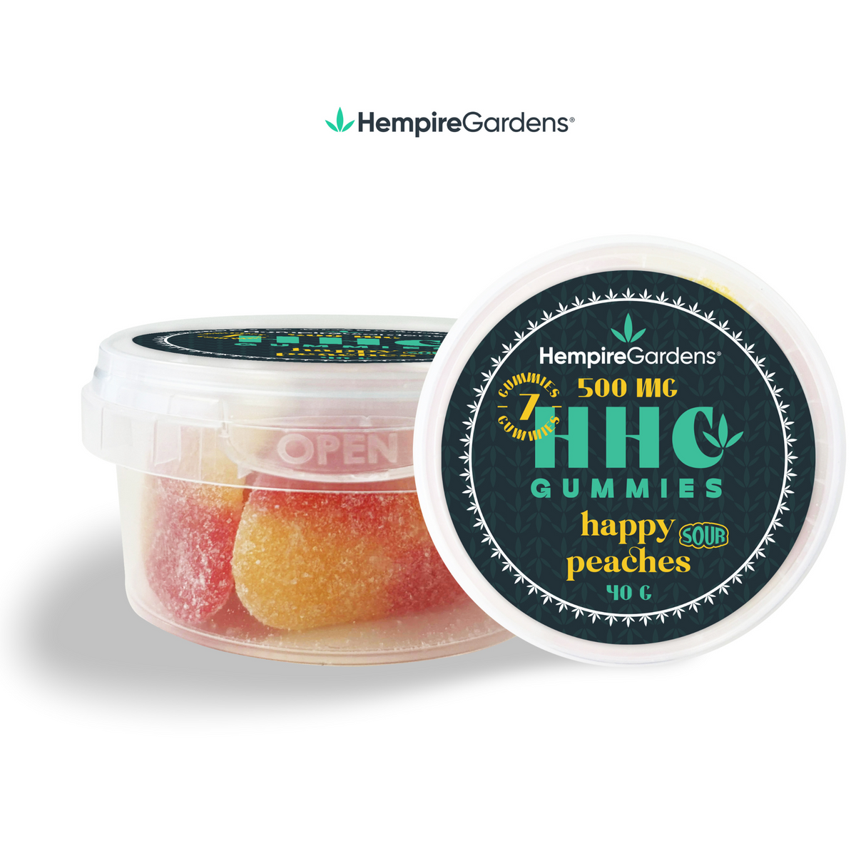 HHC Gummies Happy Peaches | Buy in UK & Europe – Hempire Gardens
